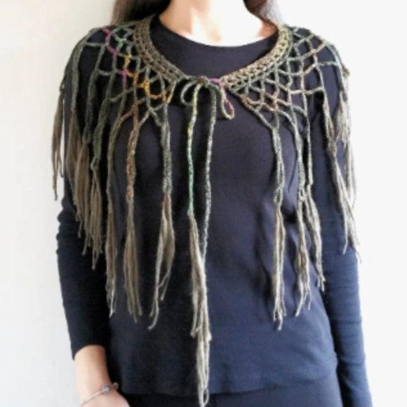 Folkehandverk | Accessories | Forest Web Scarf Forest Green | Poshmark